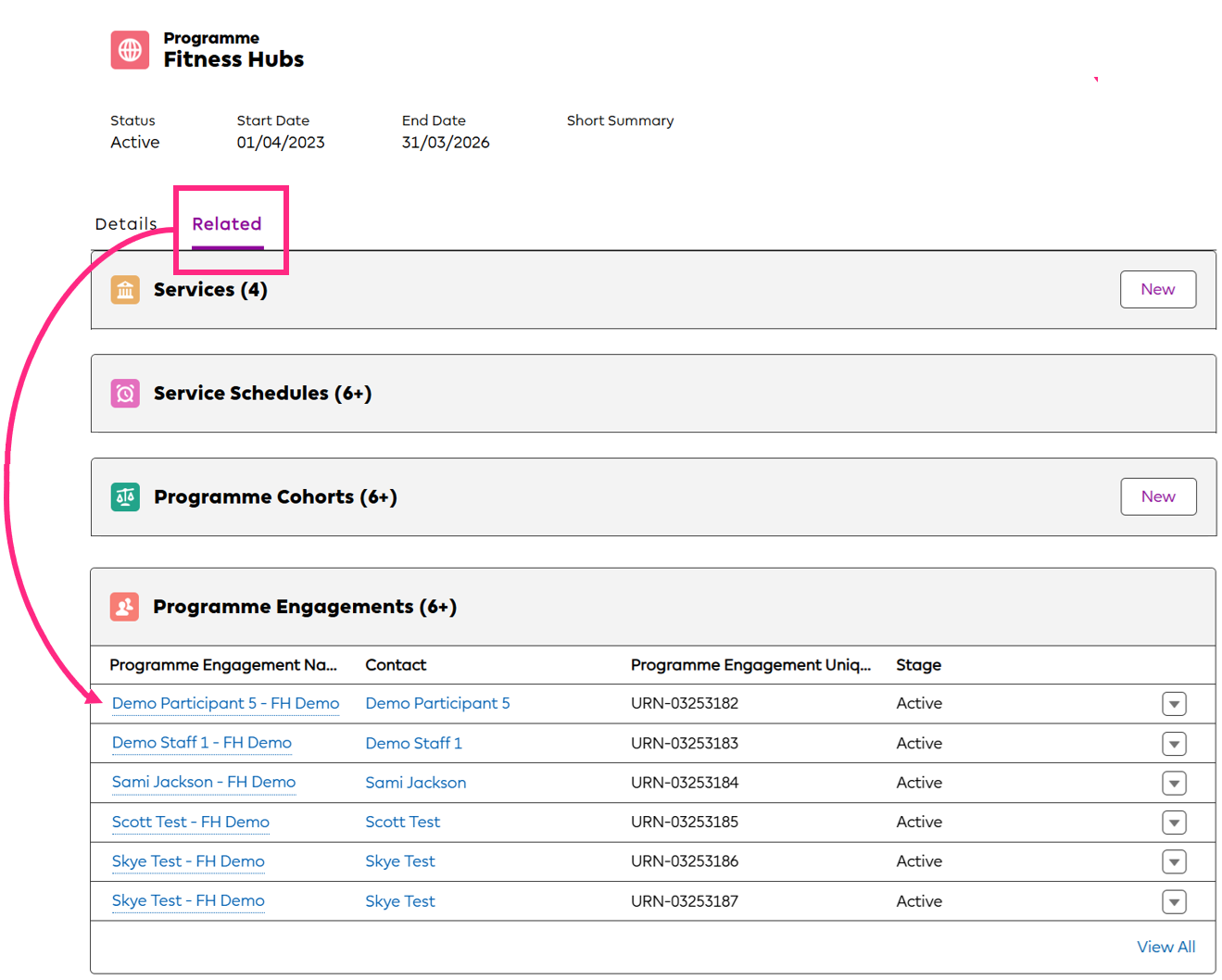 User Guidance - Contacts and Accounts