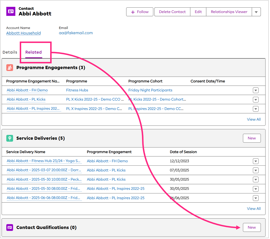 User Guidance - Contacts and Accounts