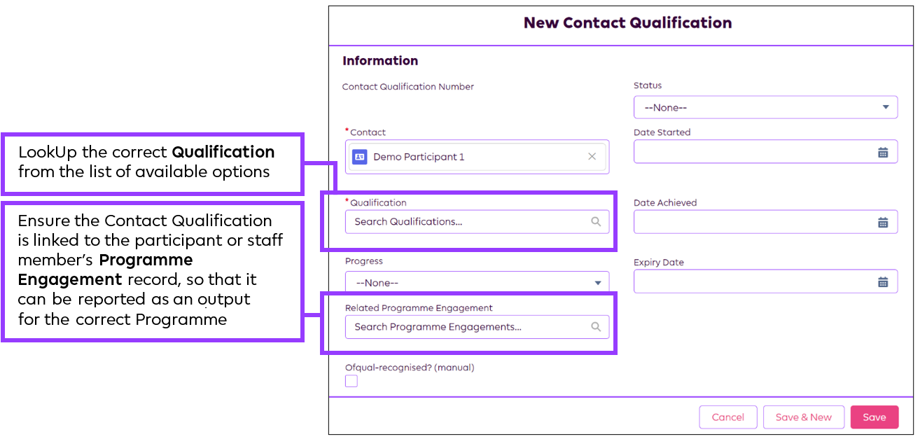User Guidance - Contacts and Accounts